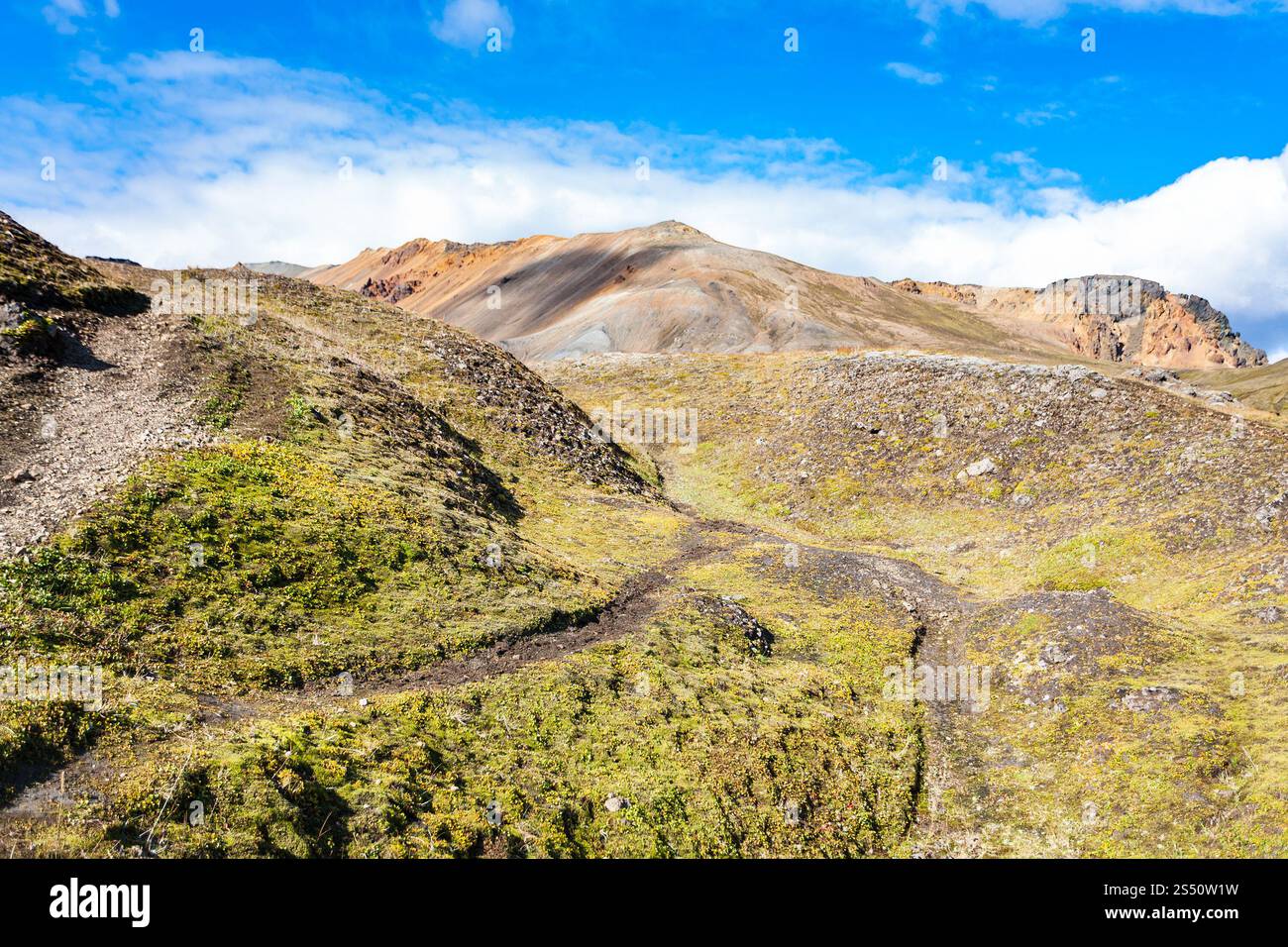 travel to Iceland - trails in Landmannalaugar area of Fjallabak Nature ...