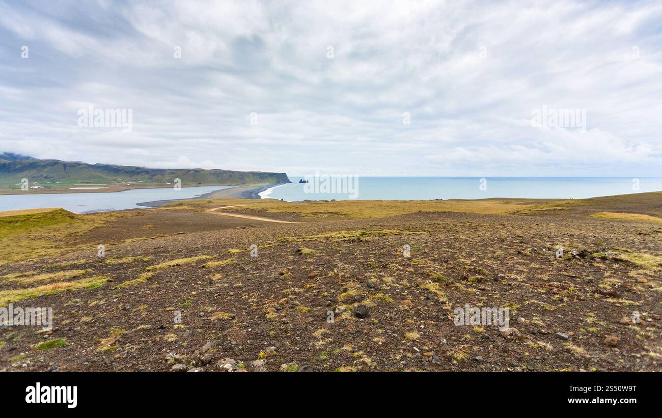 travel to Iceland - Dyrholaey cliff and volcanic beach near Vik I ...