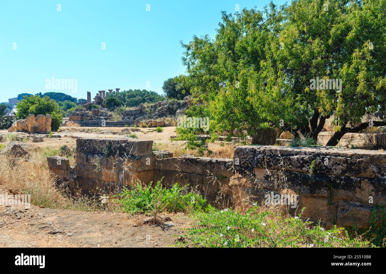 Famous ancient ruins in Valley of Temples, Agrigento, Sicily, Italy ...