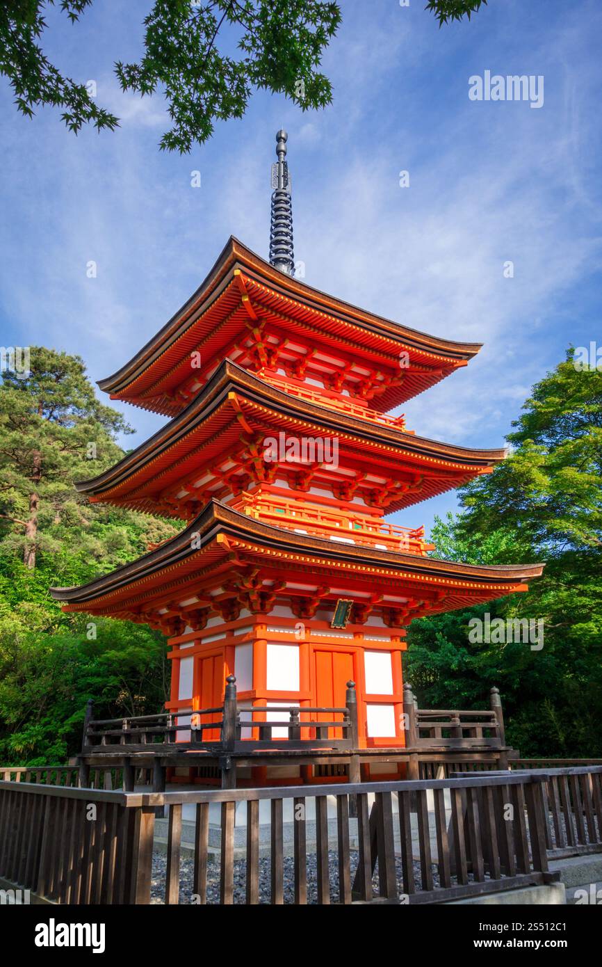 Pagoda at the kiyomizu-dera temple, Gion, Kyoto, Japan. Pagoda at the ...