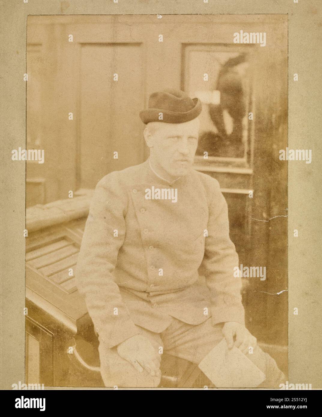 Fridtjof Nansen on board ship on the way to Greenland. May 1888 ...