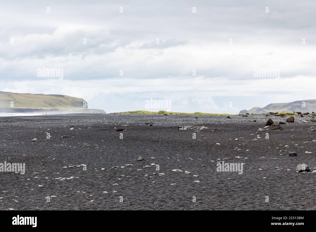 travel to Iceland - surface of Reynisfjara black sand beach in Iceland ...