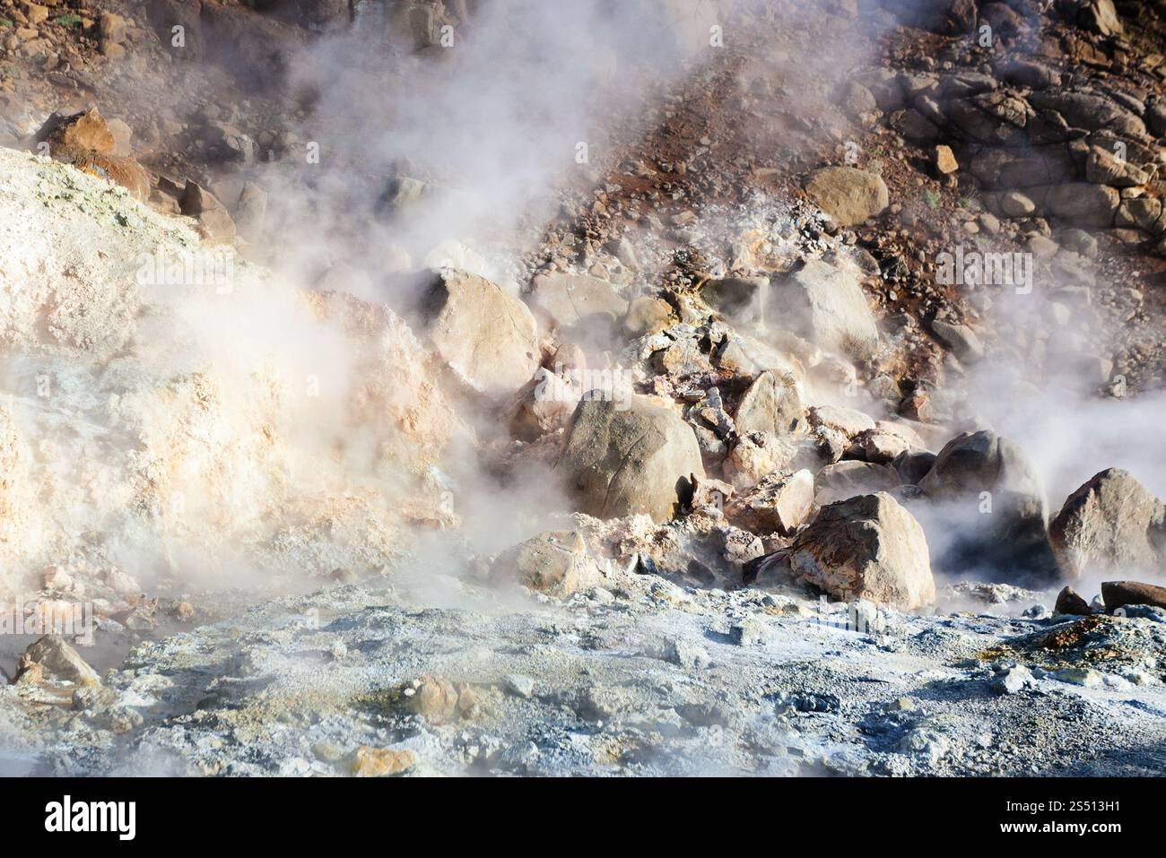 travel to Iceland - mudpot in geothermal Krysuvik area on Southern ...