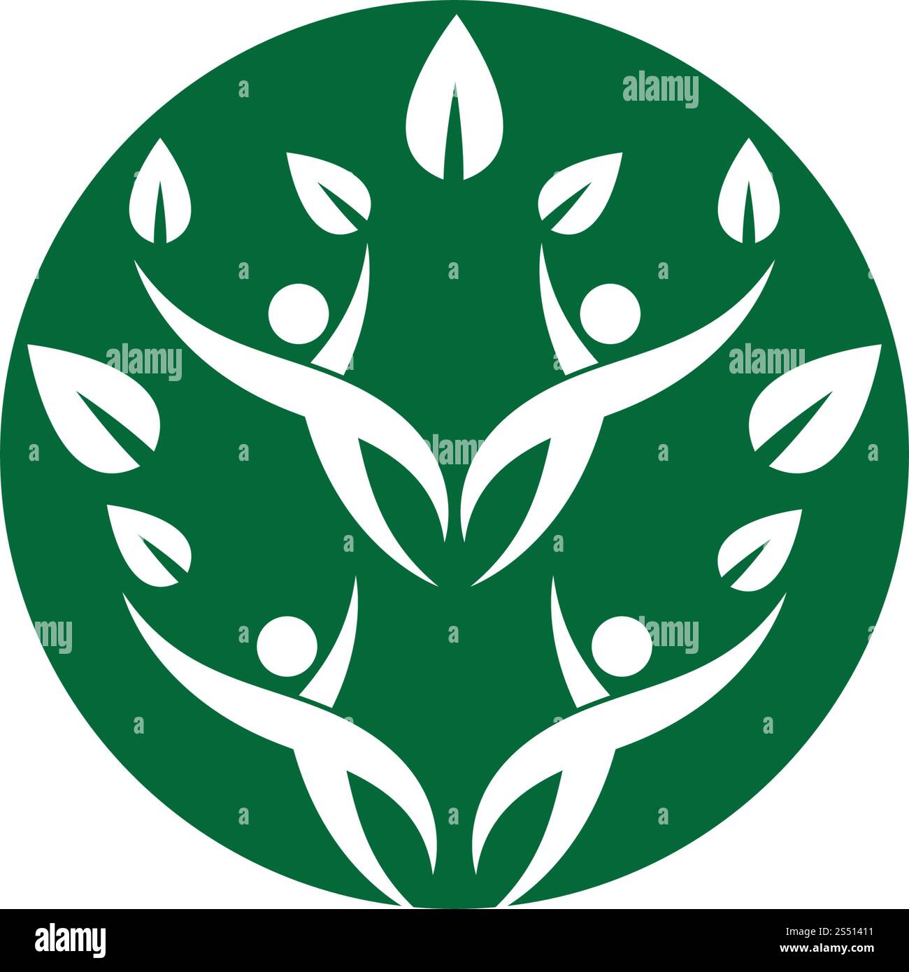 family tree logo template vector illustration Stock Vector Image & Art ...