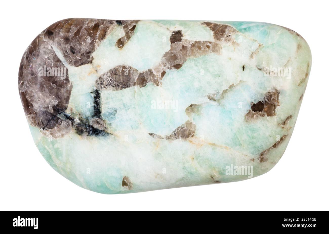 macro shooting of natural mineral rock specimen - polished Pegmatite ...