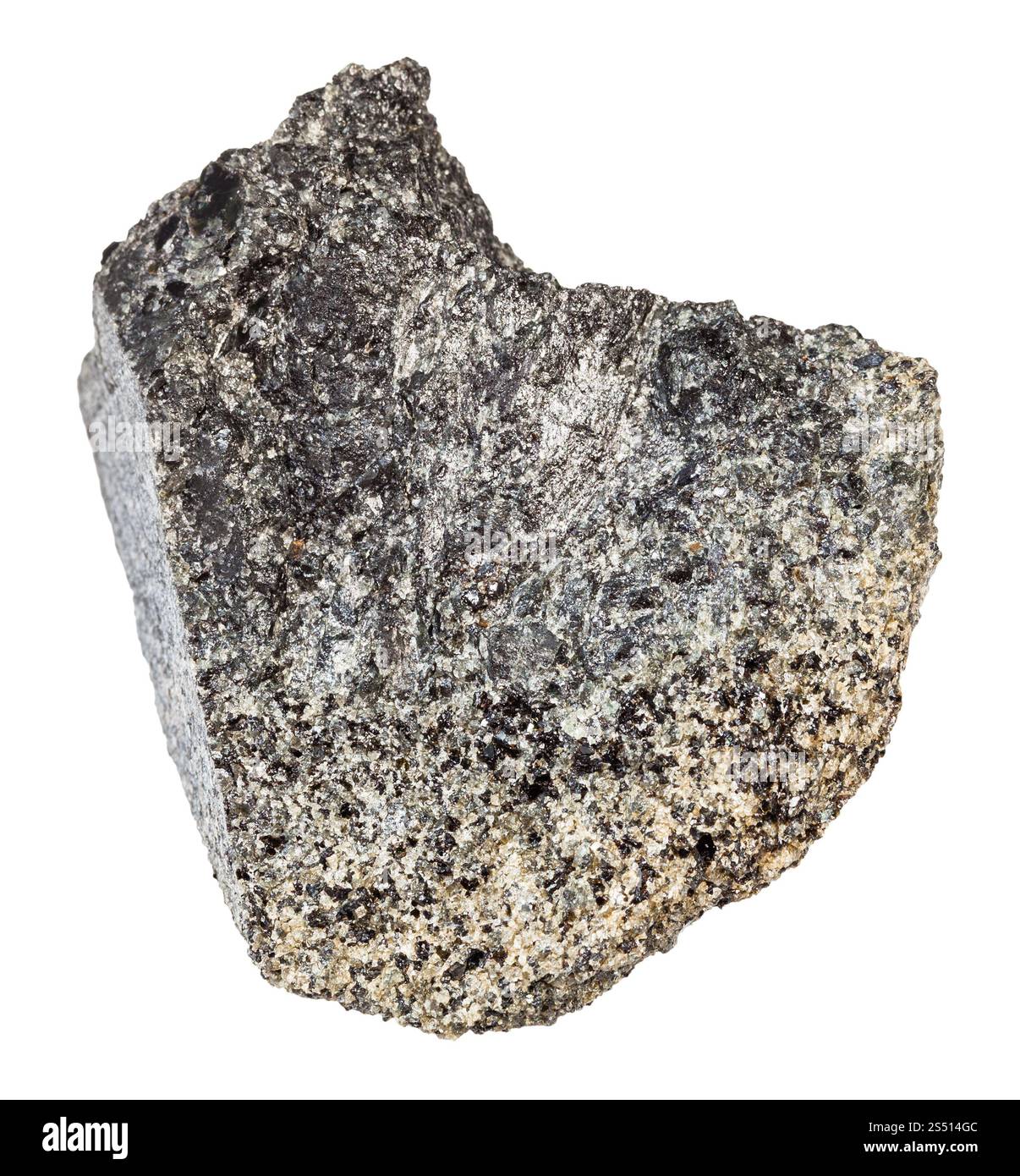 macro shooting of natural mineral rock specimen - peridotite stone ...