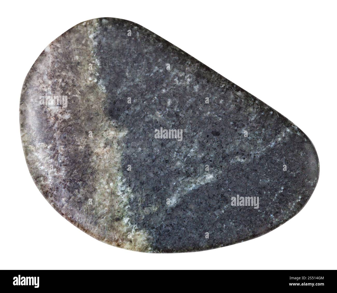 macro shooting of natural mineral rock specimen - tumbled olivinite ...