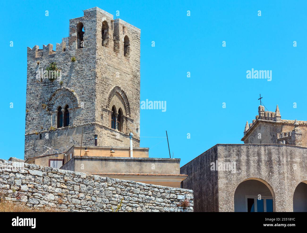 View of the medieval Cathedral of Santa Maria Assunta (Chiesa Matrice ...