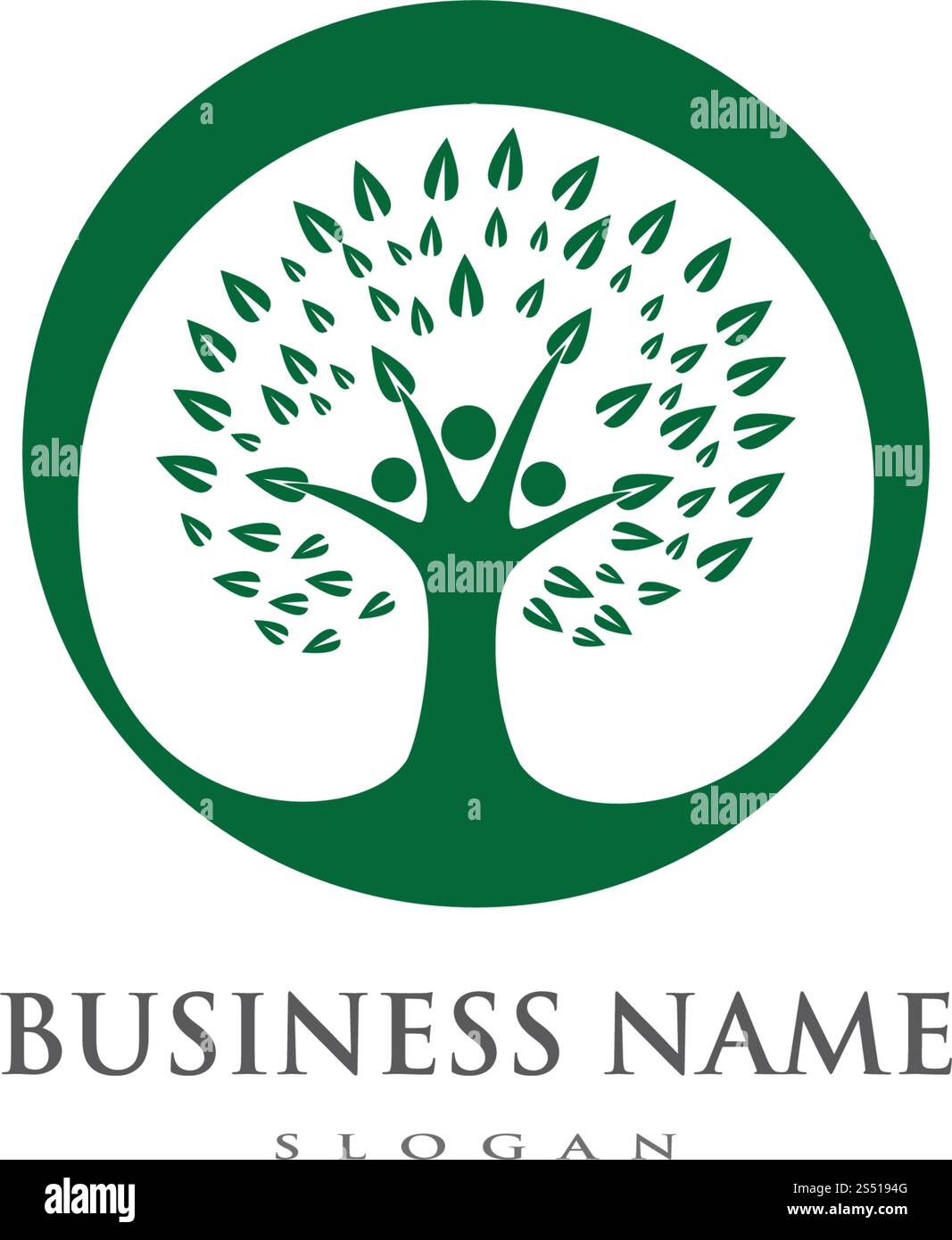 family tree logo template vector illustration Stock Vector Image & Art ...