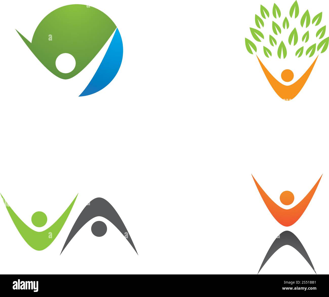 Human character logo sign,Health care logo Stock Vector Image & Art - Alamy