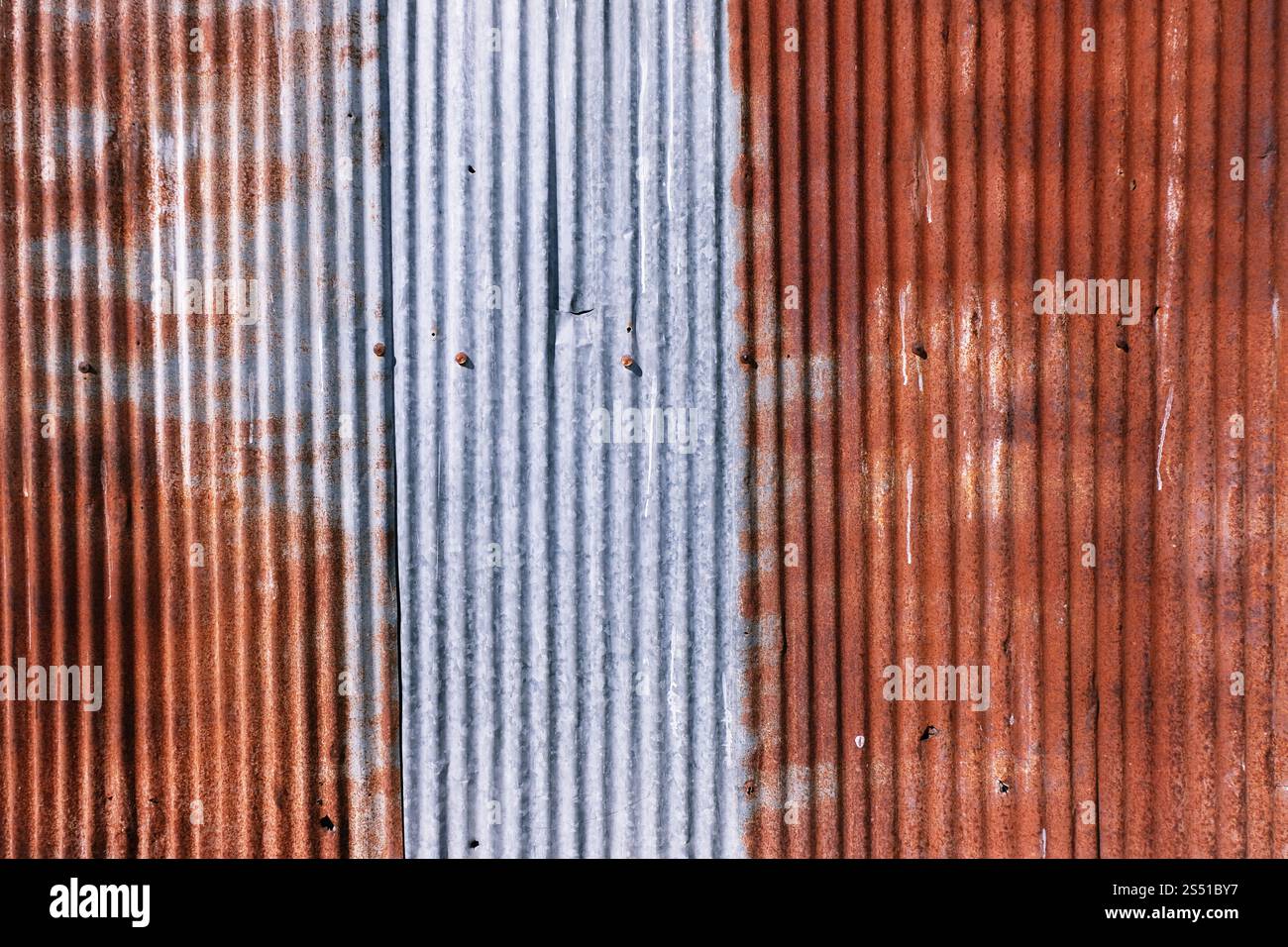 old rusty galvanized. wheathered rust and scratched steel texture ...