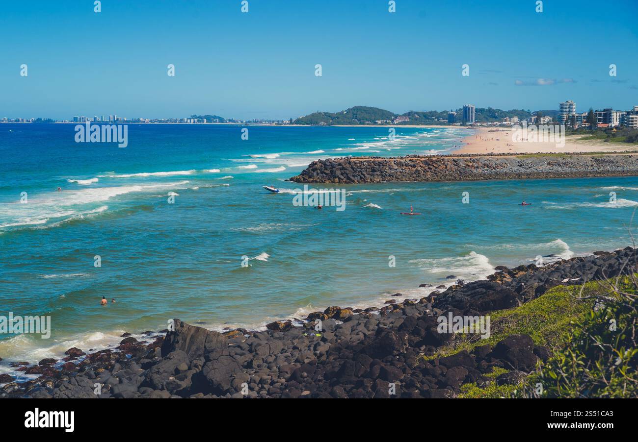 Rainbow Bay beach, Gold Coast, Australia Stock Photo - Alamy