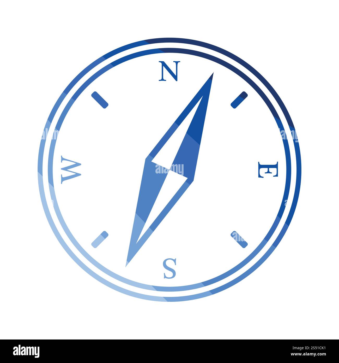 Compass icon. Compass icon. Flat color design. Vector illustration ...