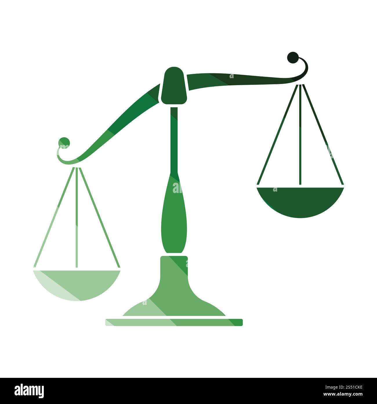 Scale icon. Scale icon. Flat color design. Vector illustration Stock ...