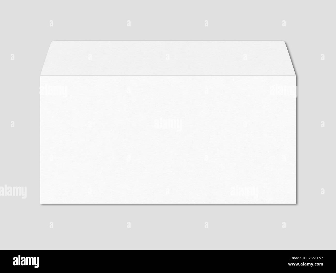 White enveloppe mockup template isolated on grey background. White ...