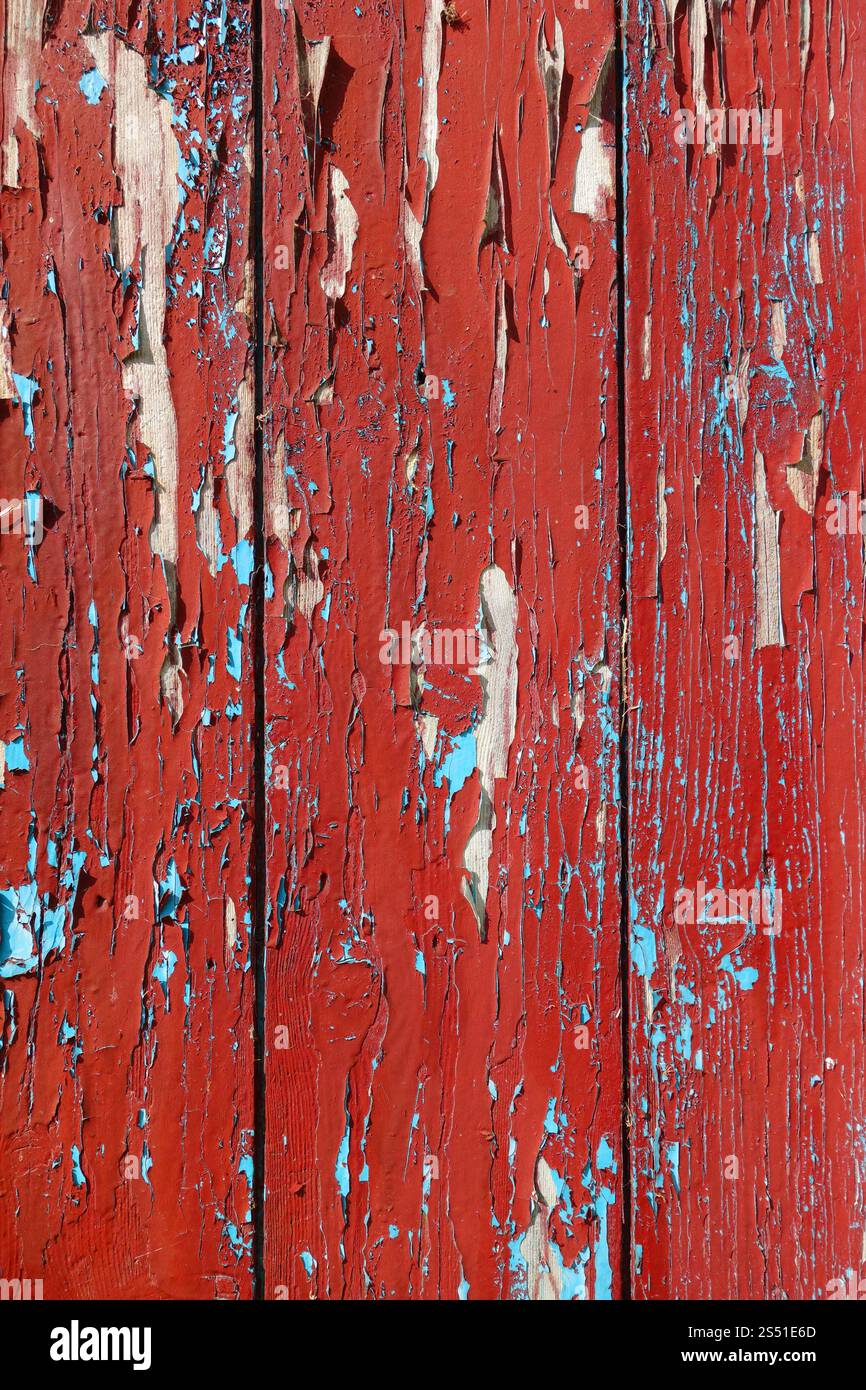 Old wood board painted red, background texture. Old wood board painted ...