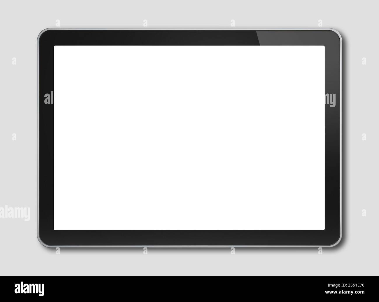 Horizontal Digital tablet pc, smartphone mockup template. Isolated on ...