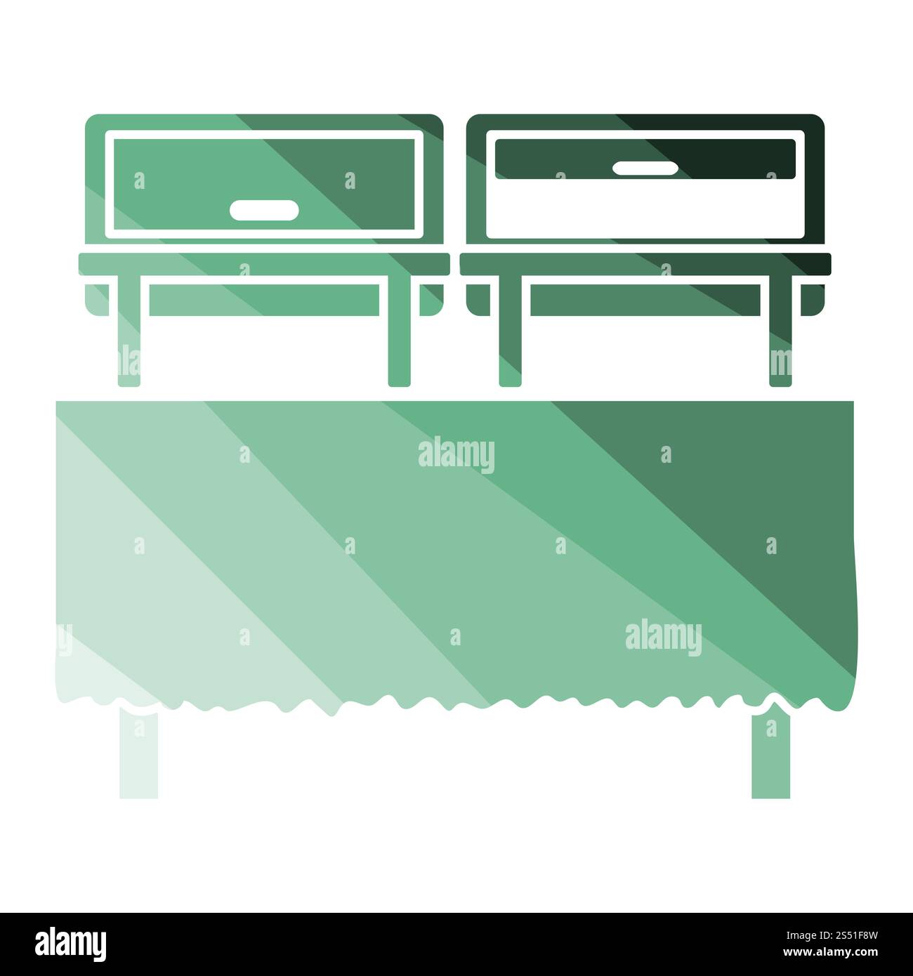 Chafing dish icon. Chafing dish icon. Flat color design. Vector ...