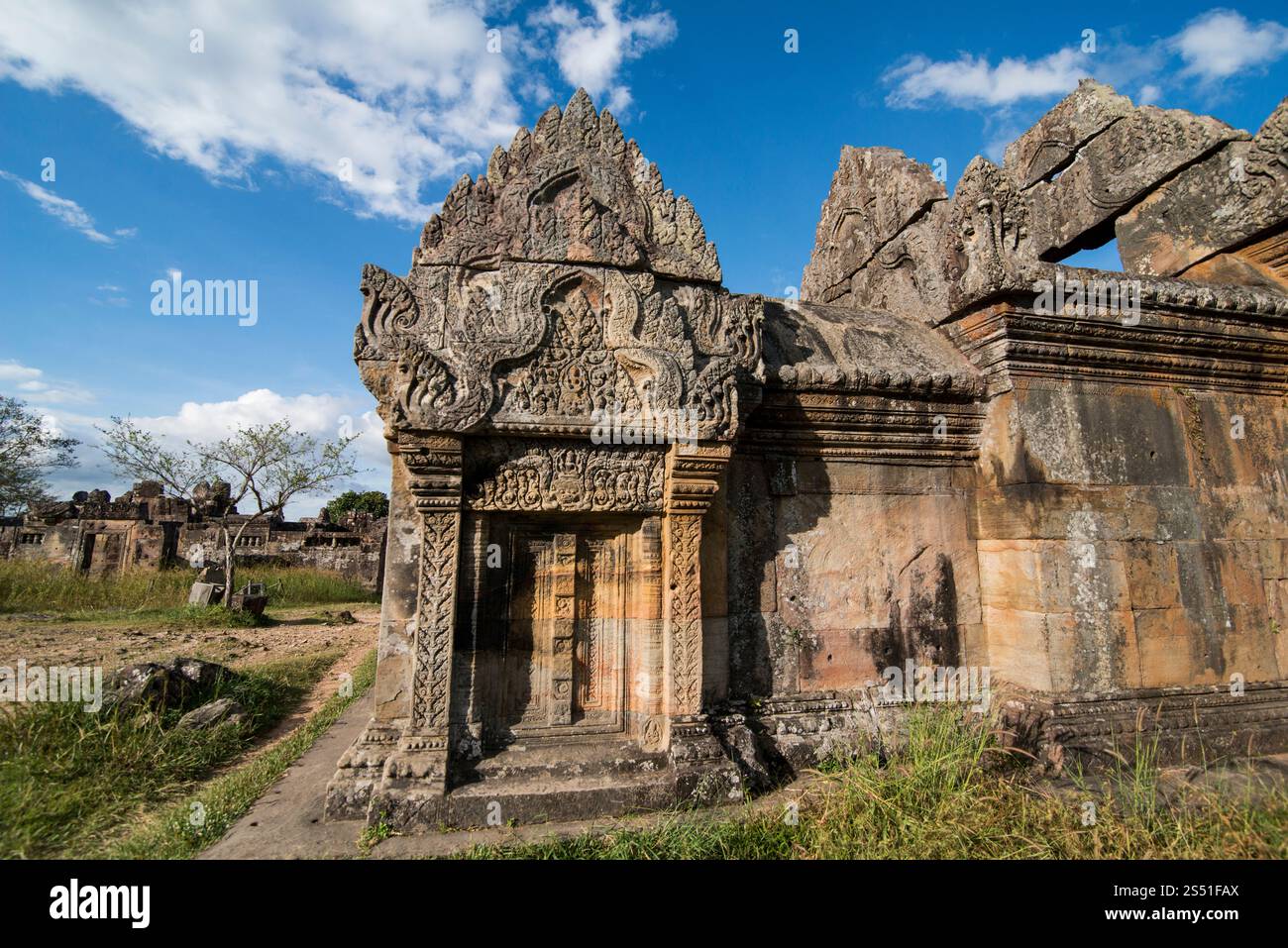 the Khmer Temples of Prsat Preah Vihear north of the town Sra Em in the ...
