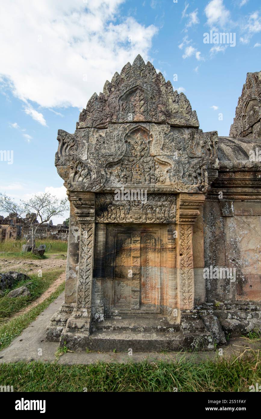 the Khmer Temples of Prsat Preah Vihear north of the town Sra Em in the ...