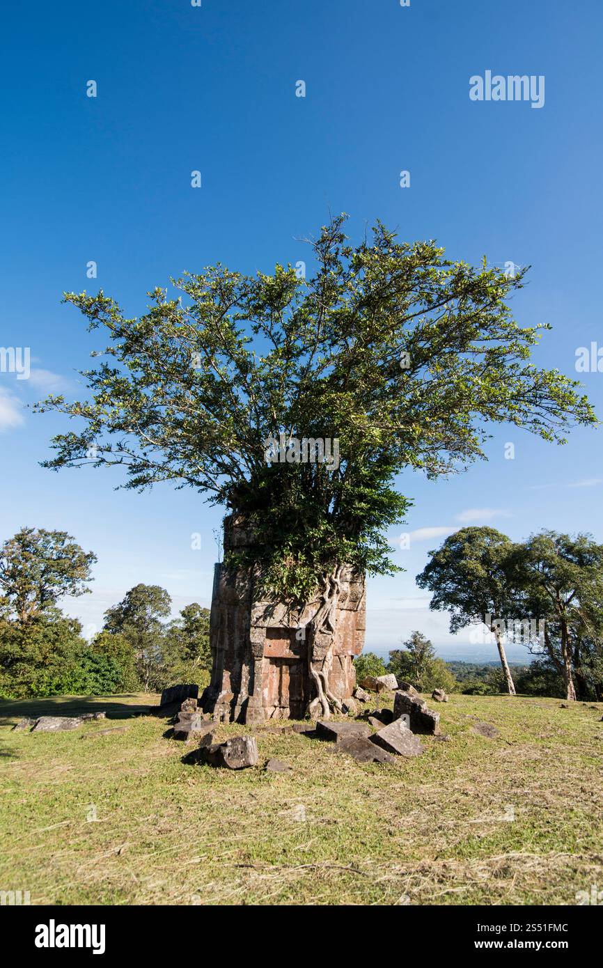 the Khmer Temples of Prsat Preah Vihear north of the town Sra Em in the ...
