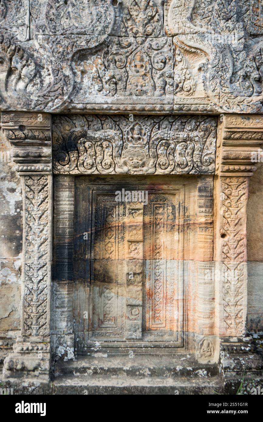 the Khmer Temples of Prsat Preah Vihear north of the town Sra Em in the ...