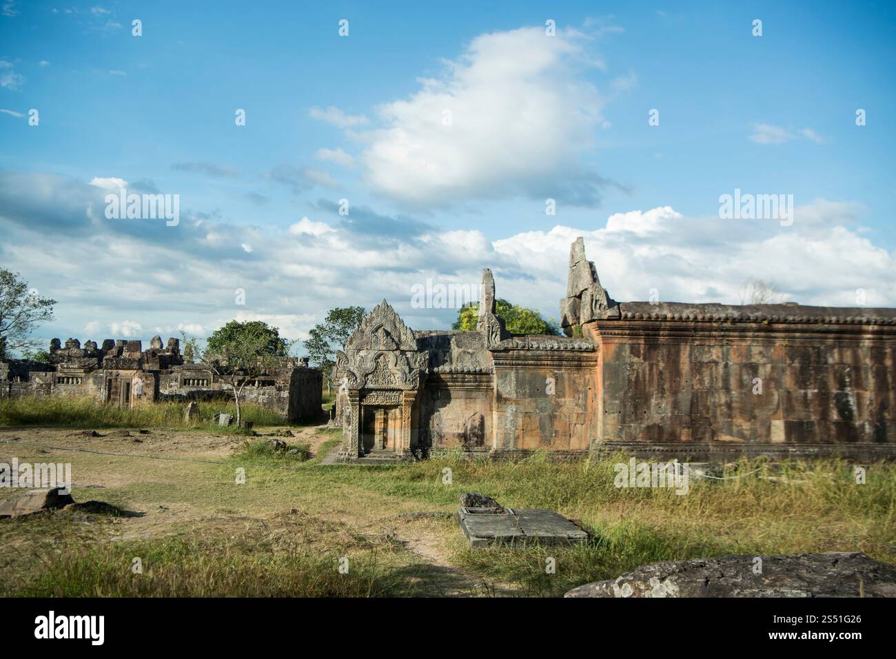 the Khmer Temples of Prsat Preah Vihear north of the town Sra Em in the ...