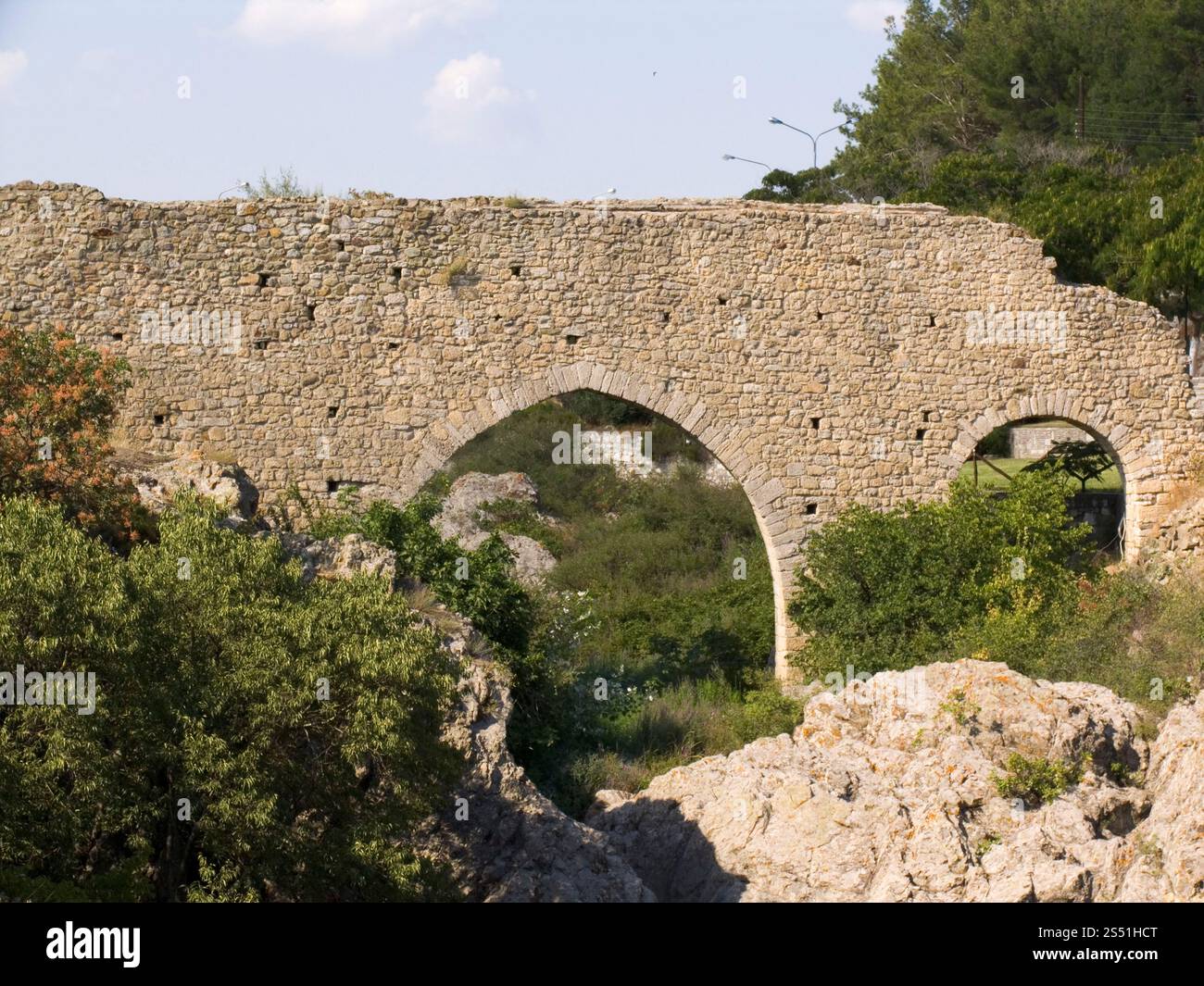 europe, greece, thrace, village of feres, ancient bridge Stock Photo ...