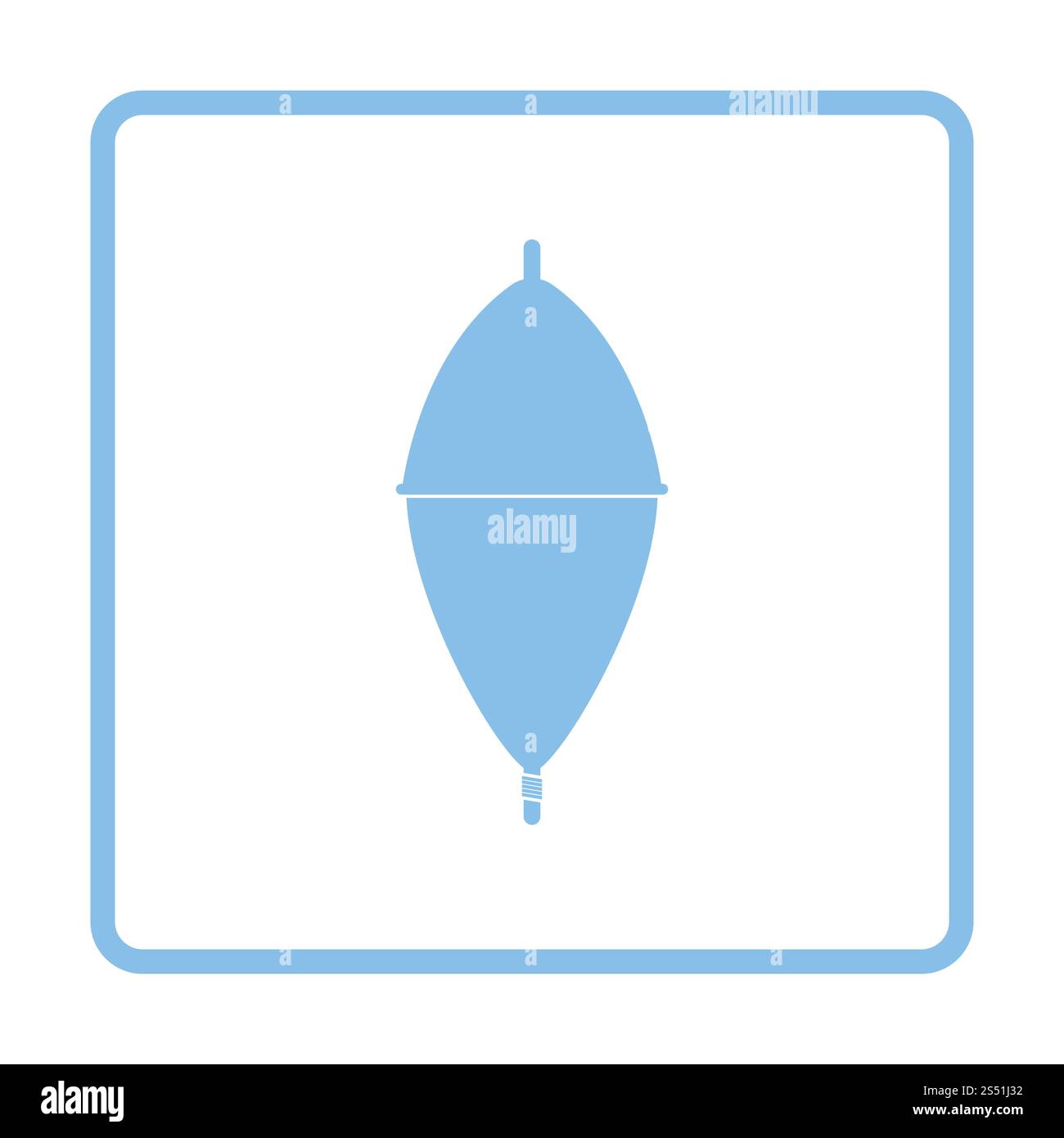 Icon of float . Blue frame design. Vector illustration Stock Photo - Alamy