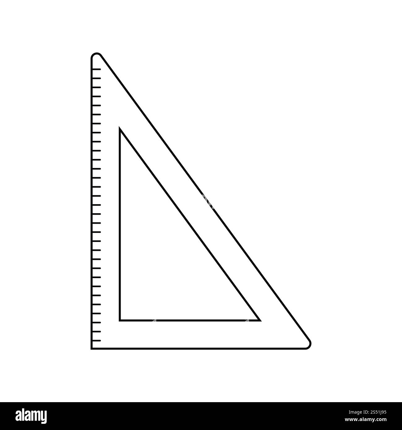 Triangle icon. Thin line design. Vector illustration Stock Photo - Alamy