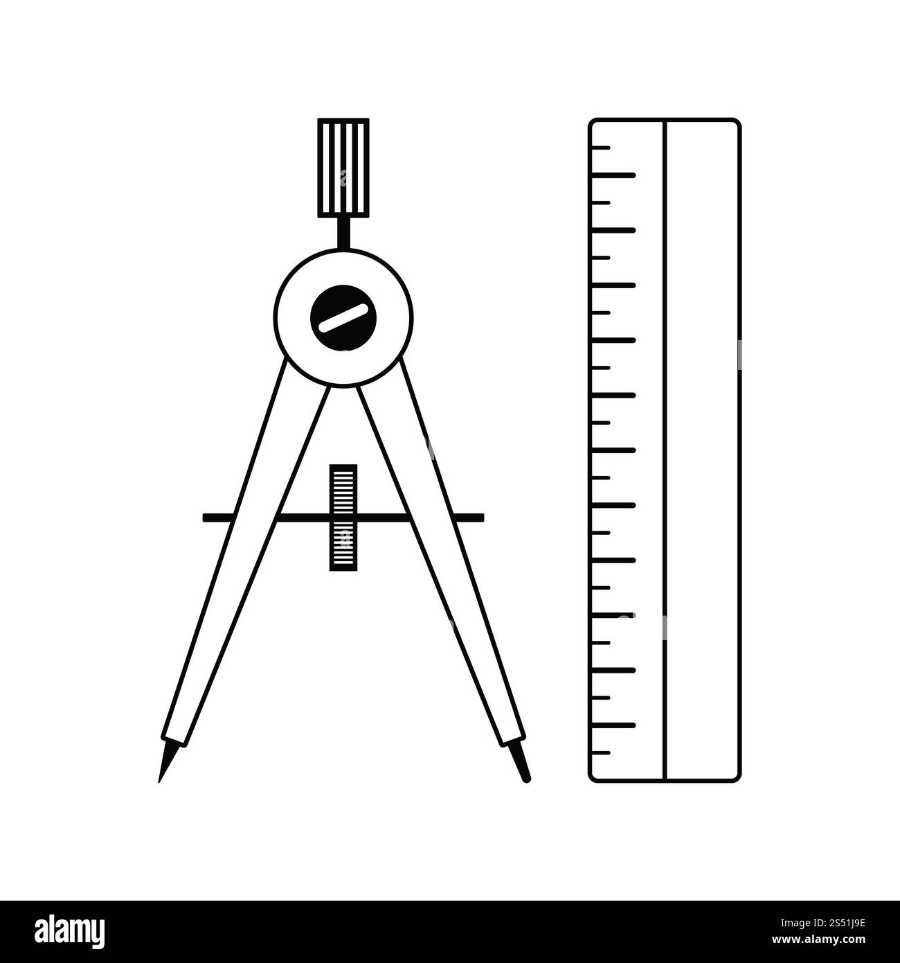 Geometry science thin line Cut Out Stock Images & Pictures - Alamy