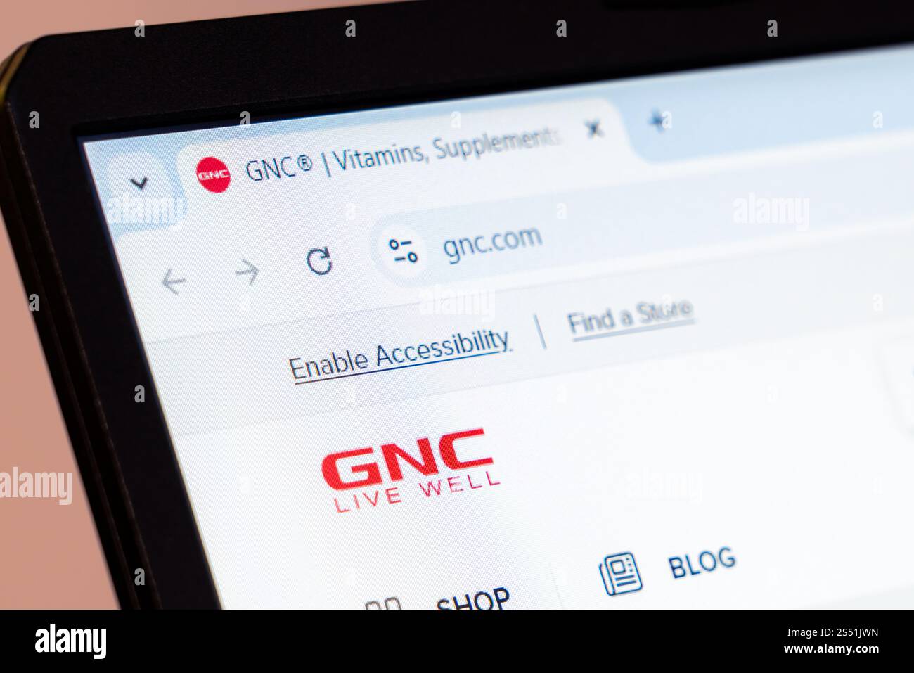 New York, USA - January 10, 2025: GNC vitamins and supplements store ...