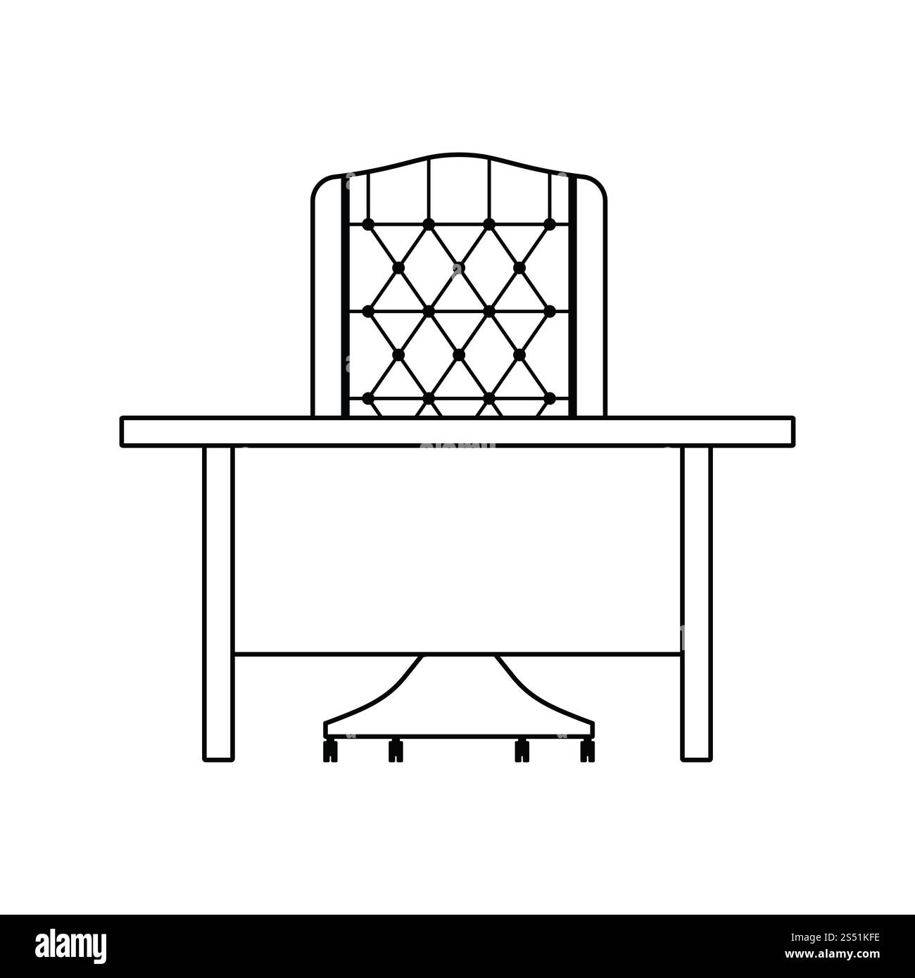 Boss work table icon Cut Out Stock Images & Pictures - Alamy