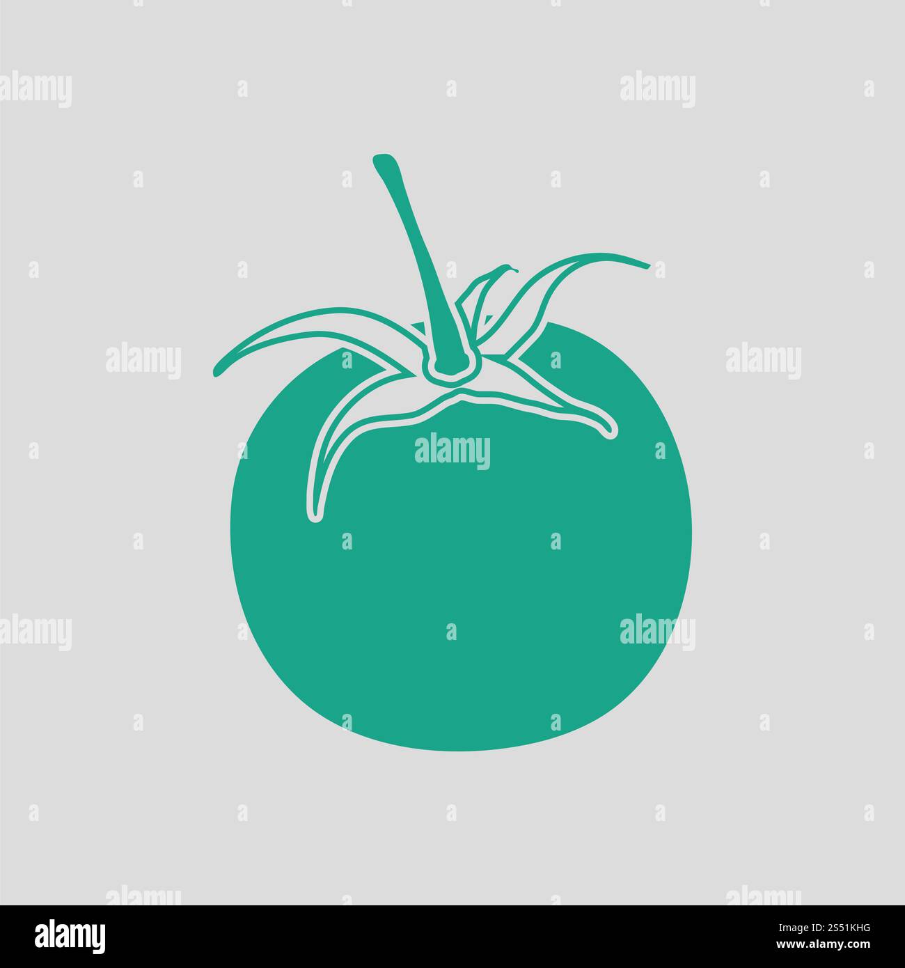 Tomatoes icon. Gray background with green. Vector illustration Stock ...