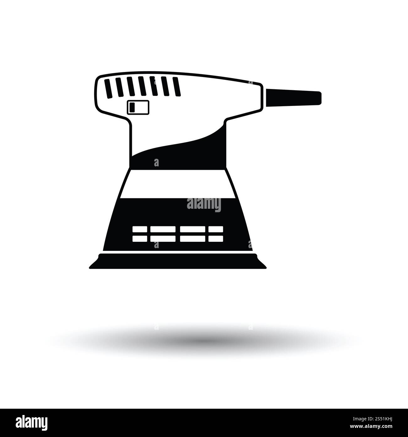 Grinder icon. White background with shadow design. Vector illustration ...