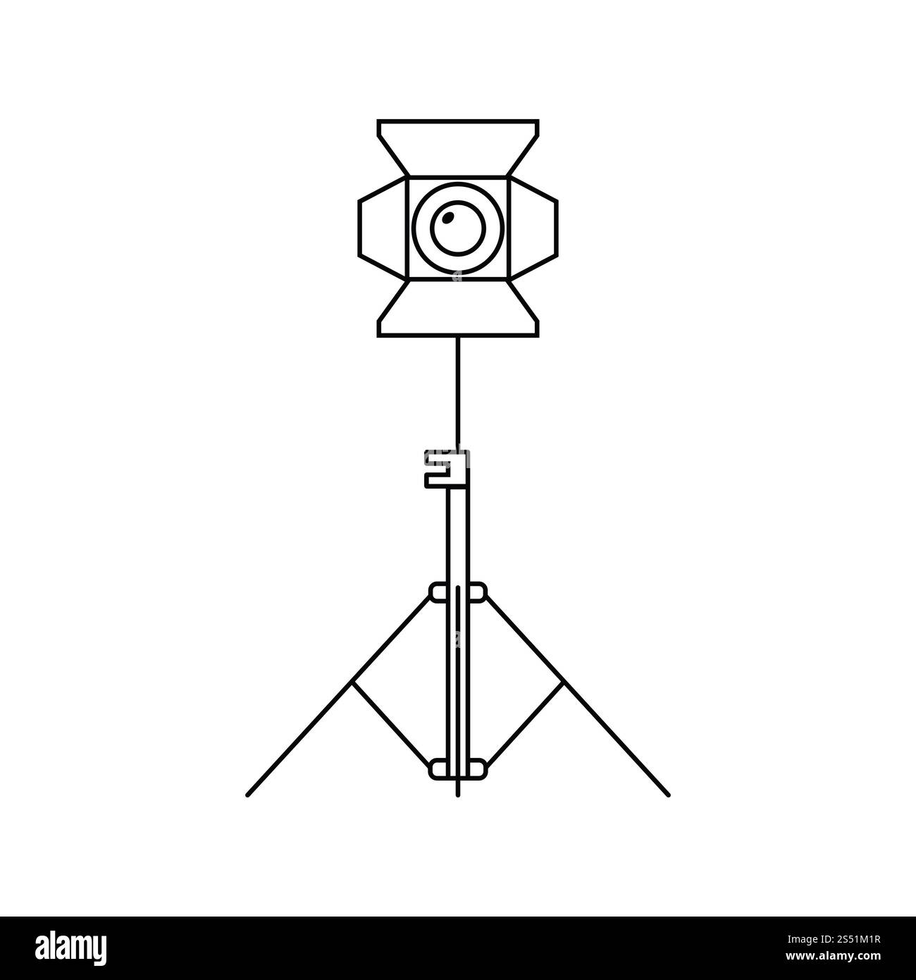Stage lamp icon simple Cut Out Stock Images & Pictures - Alamy