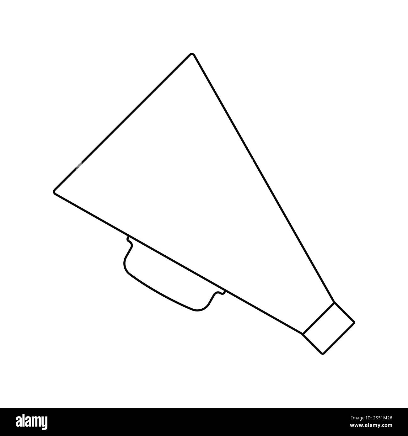 Director megaphone icon. Thin line design. Vector illustration Stock ...