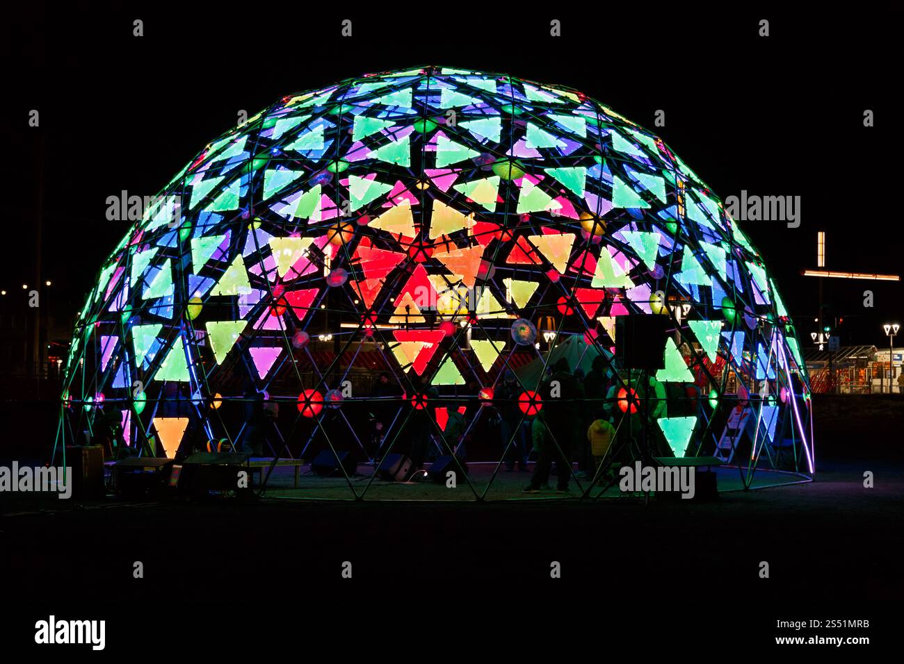 Winter Light Festival, Portland, Oregon. 1st February, 2017. The ...