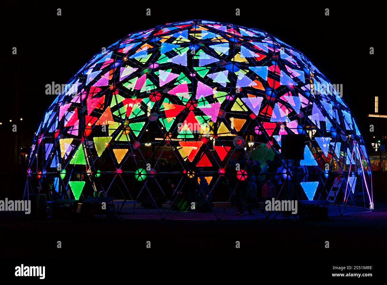Winter Light Festival, Portland, Oregon. 1st February, 2017. The ...