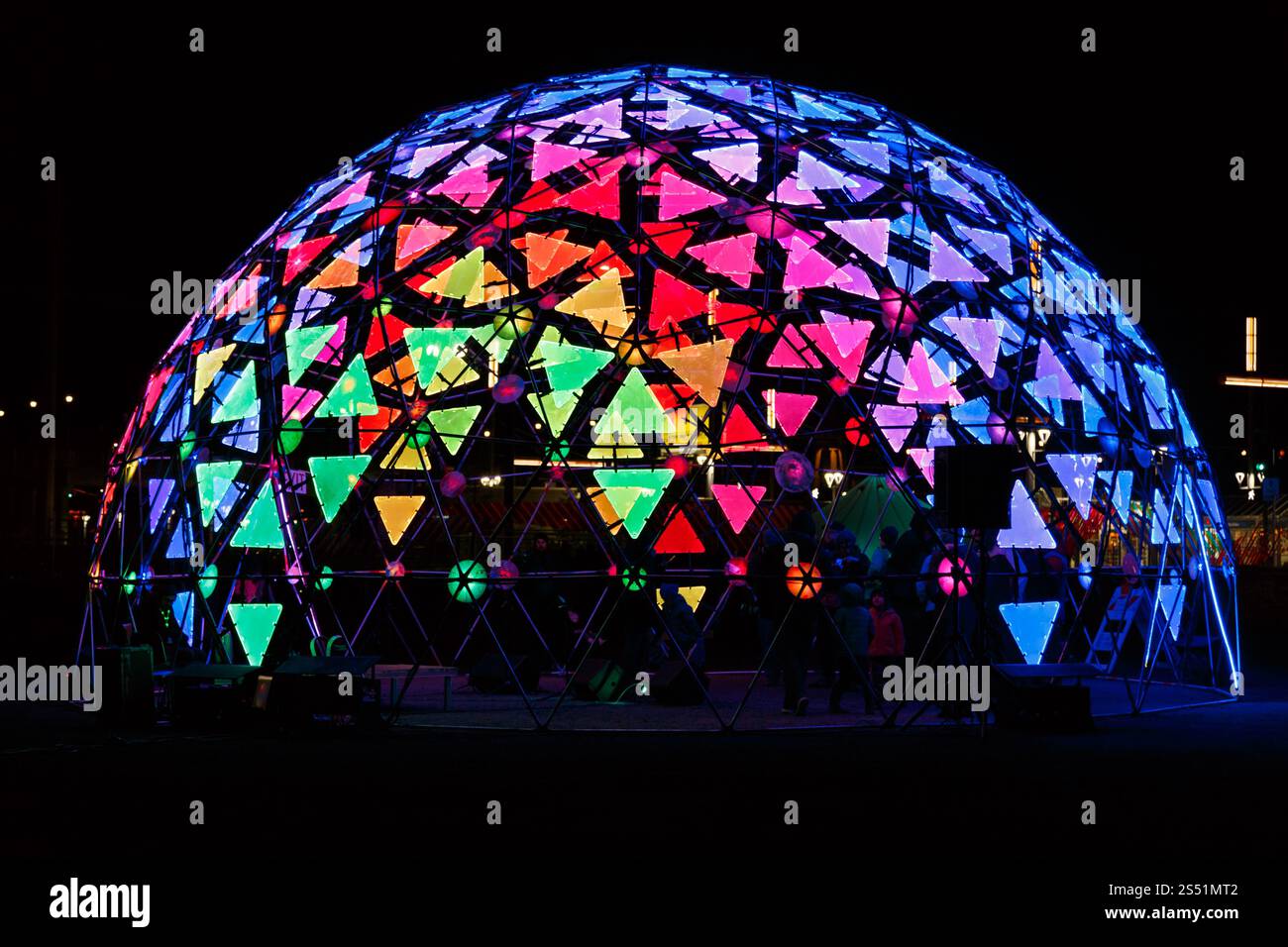 Winter Light Festival, Portland, Oregon. 1st February, 2017. The ...