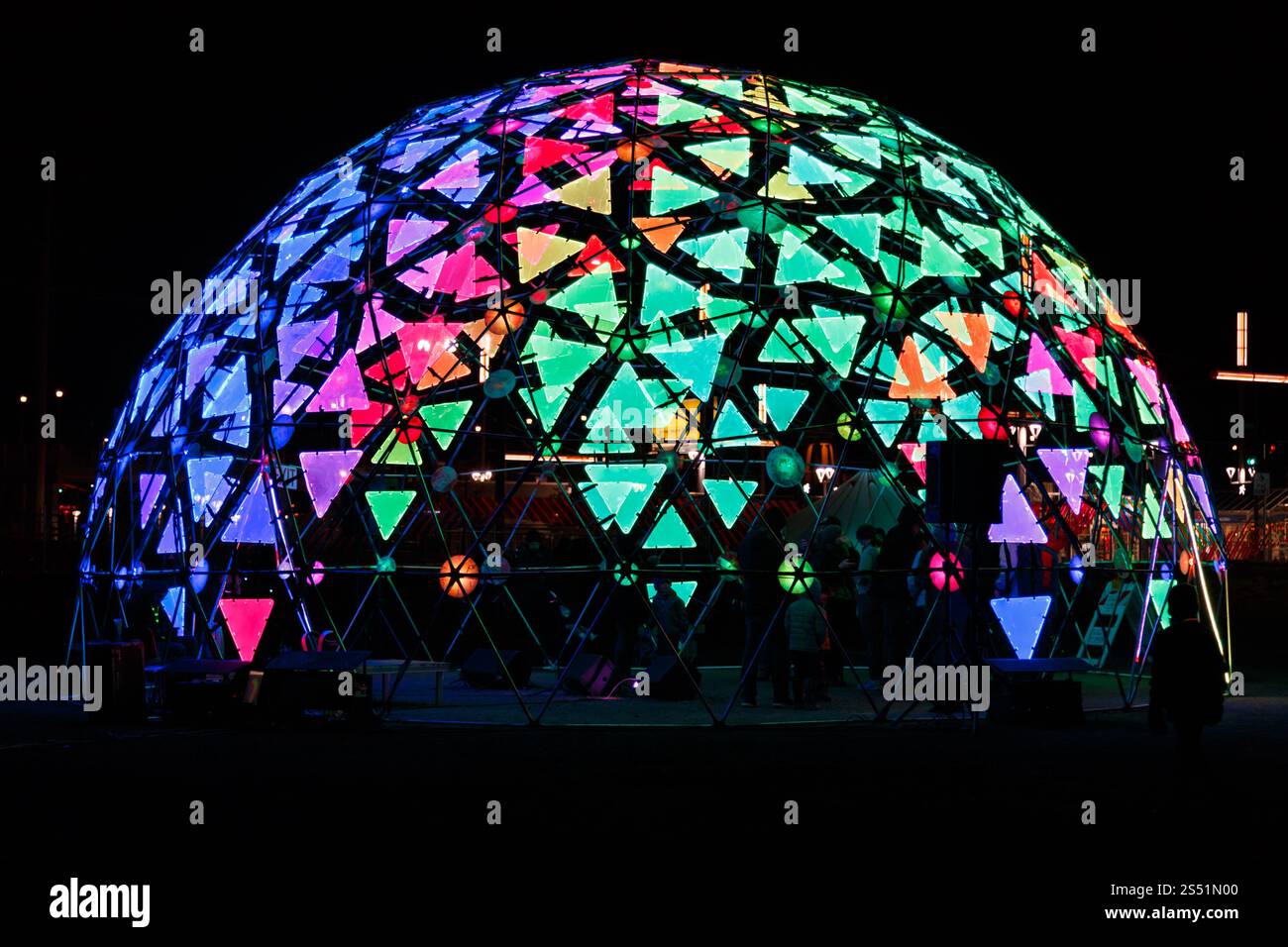 Winter Light Festival, Portland, Oregon. 1st February, 2017. The ...