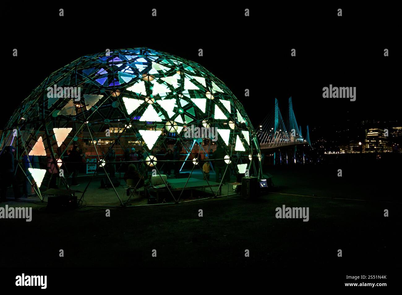 Winter Light Festival, Portland, Oregon. 1st February, 2017. The ...