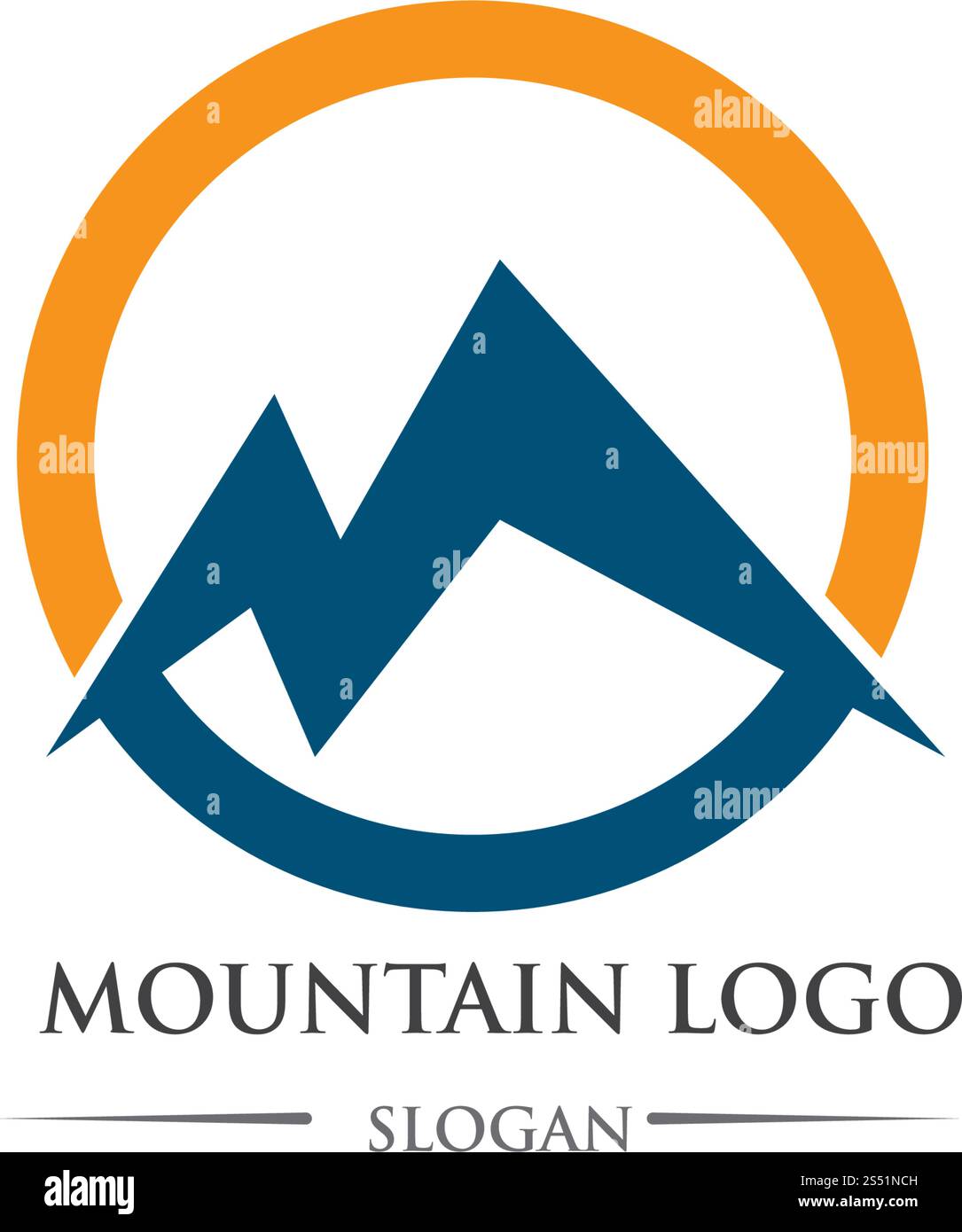 High Mountain icon Logo Business Template Vector Stock Vector Image ...