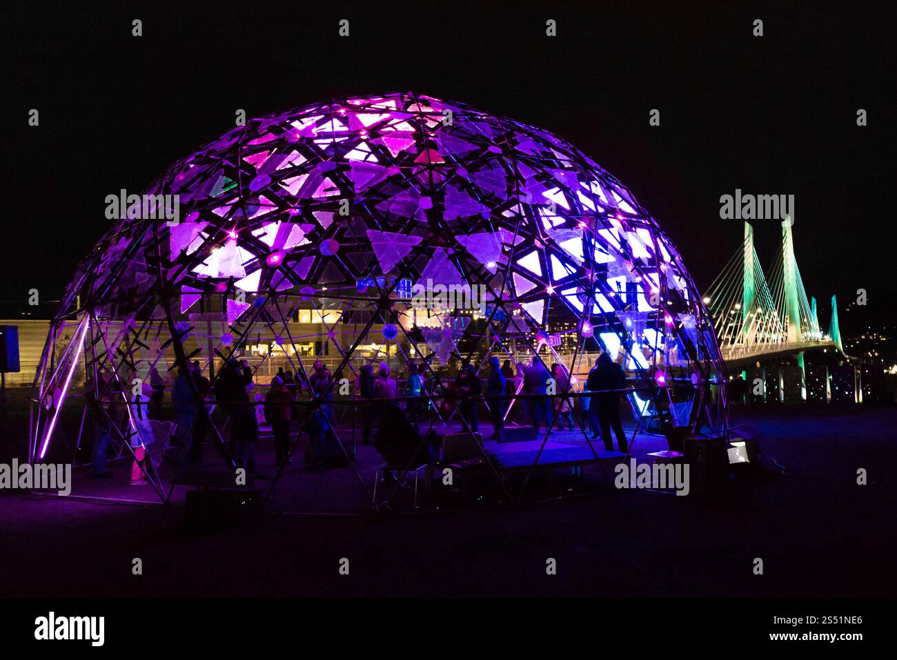 Winter Light Festival, Portland, Oregon. 1st February, 2017. The ...