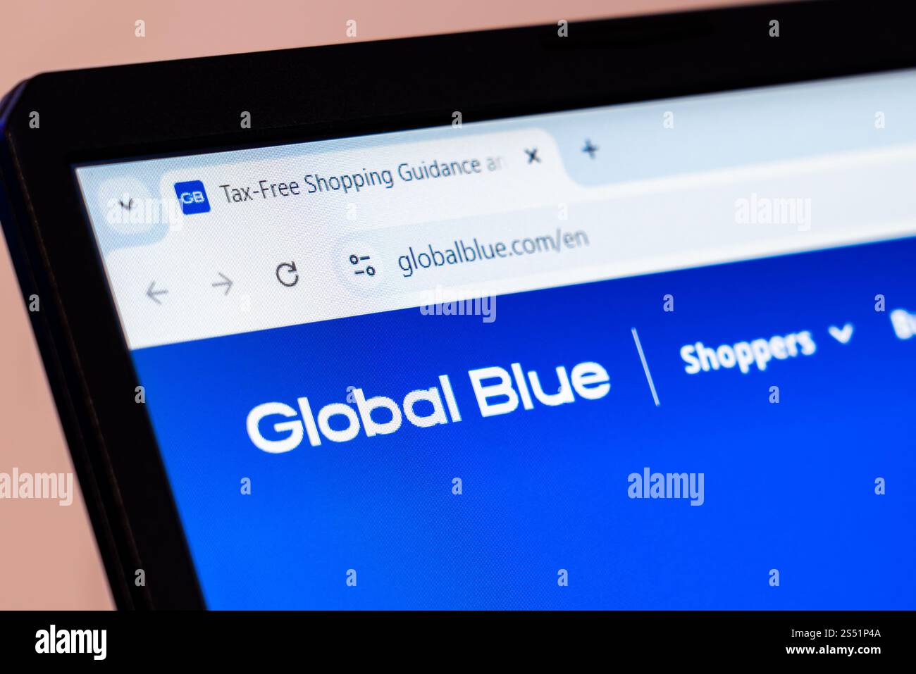 New York, USA - January 10, 2025: Global Blue tax-free shopping ...