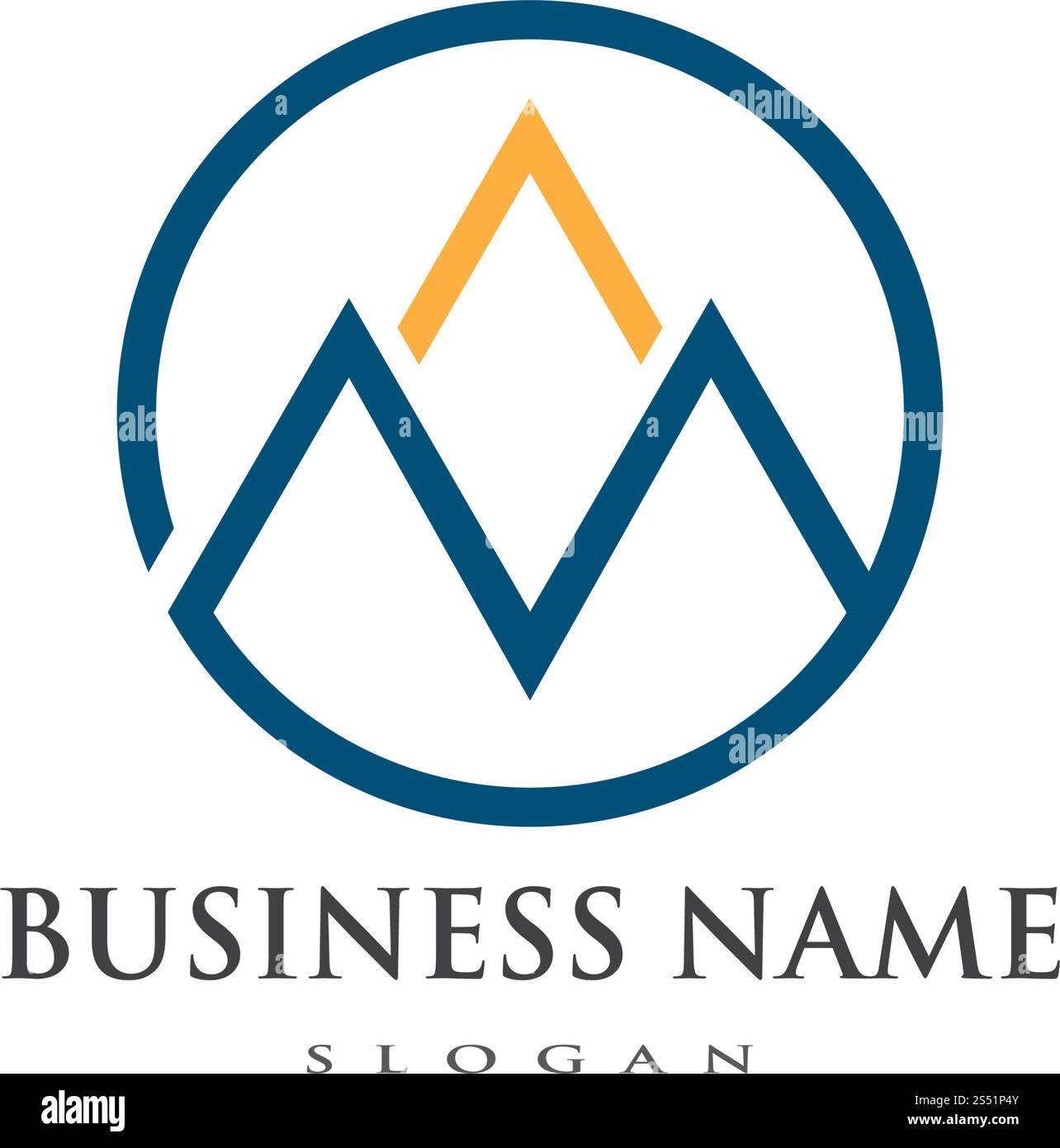 High Mountain icon Logo Business Template Vector Stock Vector Image ...