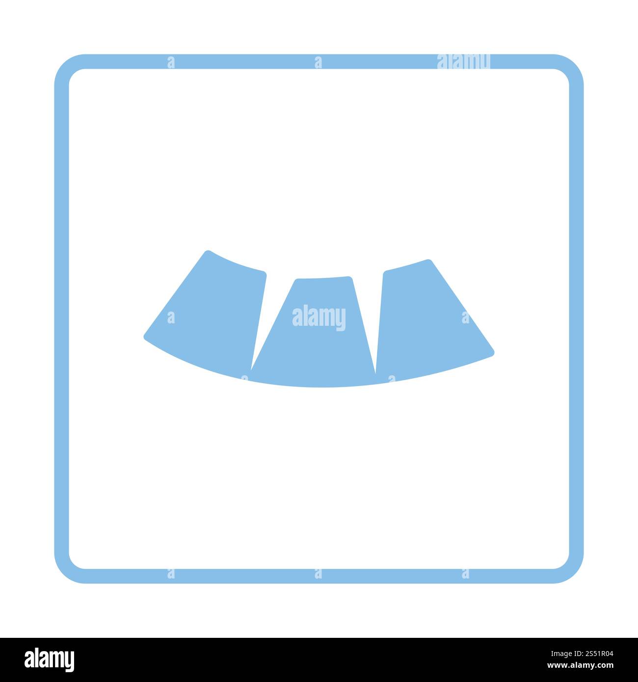 Icon of Melon. Blue frame design. Vector illustration Stock Photo - Alamy