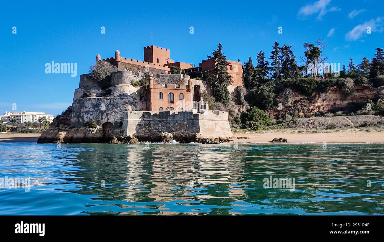 Castelo de Ferragudo, also known as Fort of São João do Arade, is a ...
