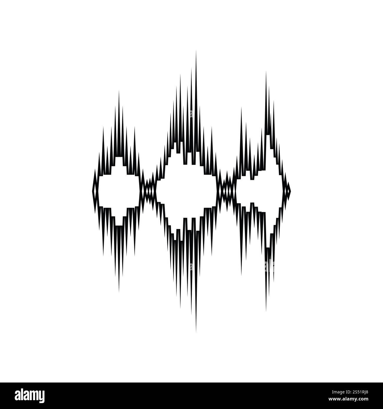 Graphic equalizer icon thin Cut Out Stock Images & Pictures - Alamy