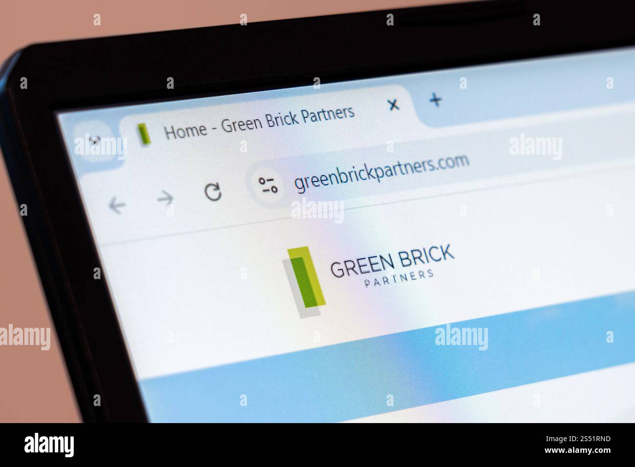 New York, USA - January 10, 2025: Green Brick Partners homebuilding and ...